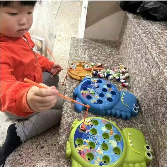 Toys | Nwt Dinosaur Fishing Toy Blue Or Green | Poshmark